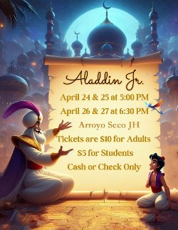 Aladdin Jr | Arroyo Seco Junior High